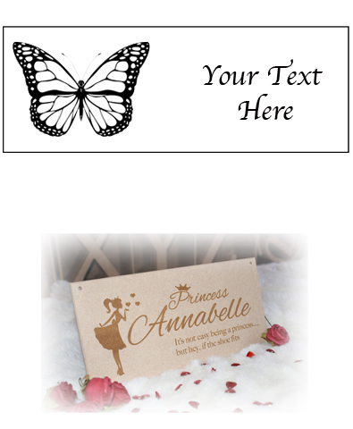 butterfly sign – Signs – Craft Shapes – Welsh LoveSpoons – Memorials