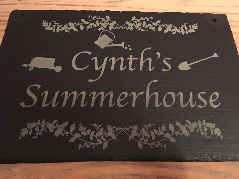 Large Slate Personalised Garden Sign | Personalised Garden Signs ...