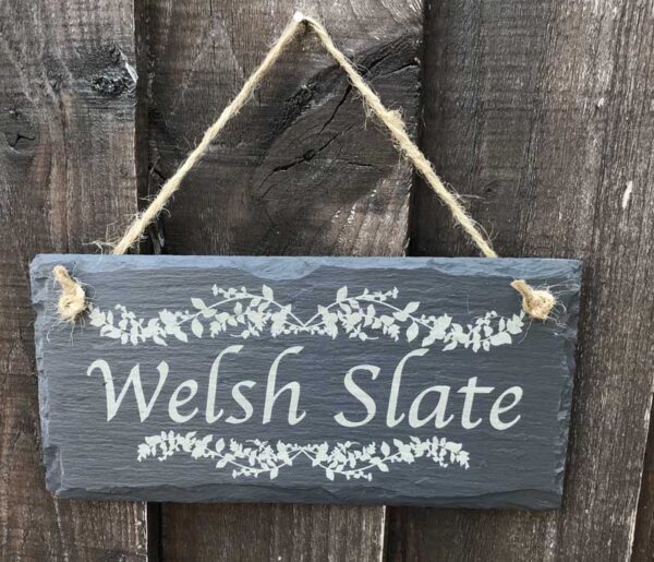Personalised Welsh Slate Sign – Signs – Craft Shapes – Welsh LoveSpoons ...