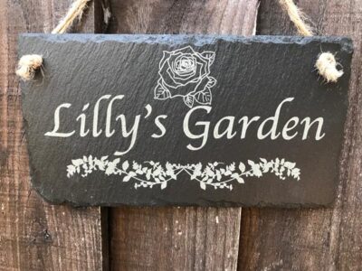 Personalised Rose Garden Sign – Signs – Craft Shapes – Welsh LoveSpoons ...