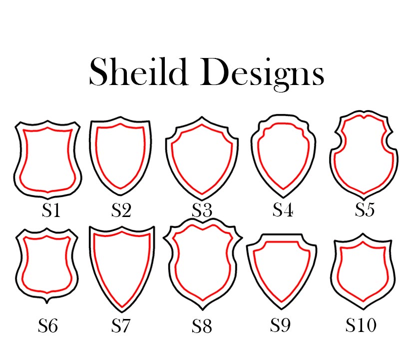 Shields in MDF – Create Your Own | Personalised Garden Signs | Design A ...